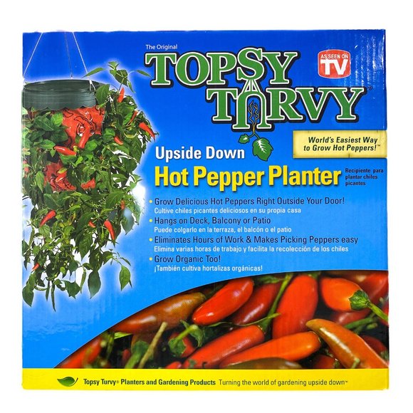 As Seen On TV | Art | As Seen On Tv The Original Topsy Survy Upside Down Hot Pepper Plant | Poshmark